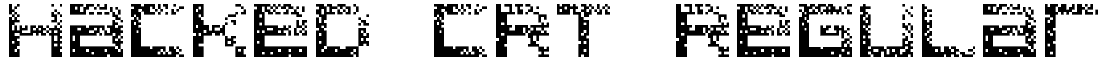 Hacked CRT Regular Font: Free Download | MaisFontes