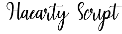 Haearty Script: Free Font Download | MaisFontes