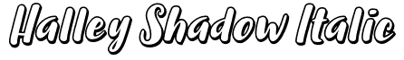 Halley Shadow Italic: Free Font Download | MaisFontes