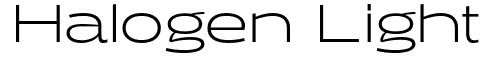 Halogen Light Font: Free Download | MaisFontes