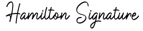 Hamilton Signature: Free Font Download | MaisFontes
