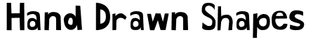 Hand Drawn Shapes: Free Font Download | MaisFontes