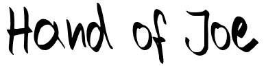 Hand of Joe: Free Font Download | MaisFontes