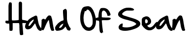 Hand Of Sean: Free Font Download | MaisFontes