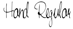 Hand Regular Font: Free Download | MaisFontes