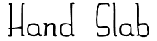 Hand Slab: Free Font Download | MaisFontes