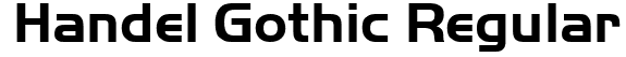 Handel Gothic Regular: Download Free Font | MaisFontes