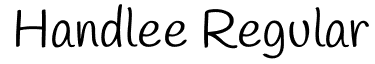 Handlee Regular: Free Font Download | MaisFontes