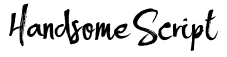Handsome Script: Free Font Download | MaisFontes
