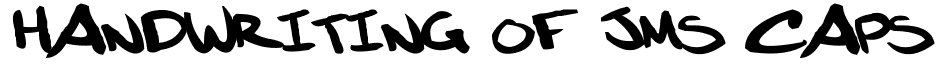 HANDWRITING OF JMS CAPS: Free Font Download | MaisFontes