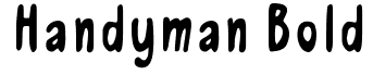 Handyman Bold: Free Font Download | MaisFontes
