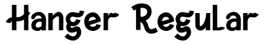 Hanger Regular: Free Font Download | MaisFontes