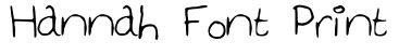 Hannah Font Print Font: Free Download | MaisFontes