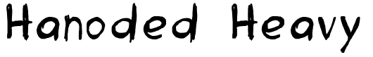 Hanoded Heavy: Free Font Download | MaisFontes