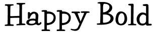 Happy Bold: Free Font Download | MaisFontes