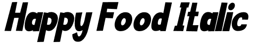 Happy Food Italic: Free Font Download | MaisFontes