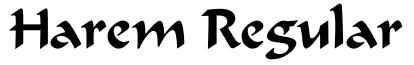 Harem Regular: Free Font Download | MaisFontes