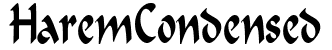 HaremCondensed: Free Font Download | MaisFontes