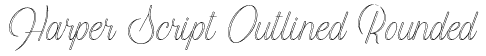 Harper Script Outlined Rounded: Free Font Download | MaisFontes