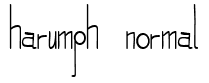 harumph normal: Baixar Fonte Grátis | MaisFontes