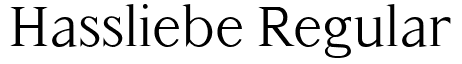Hassliebe Regular: Free Font Download | MaisFontes