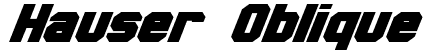 Hauser Oblique: Free Font Download | MaisFontes