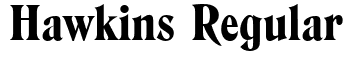 Hawkins Regular: Free Font Download | MaisFontes
