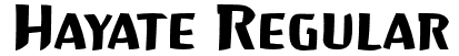 Hayate Regular Font: Free Download | MaisFontes