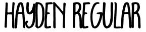 Hayden Regular: Free Font Download | MaisFontes