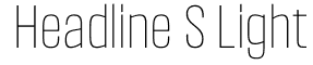 Headline S Light Font: Free Download | MaisFontes