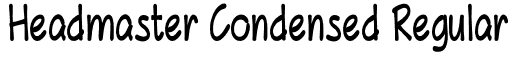 Headmaster Condensed Regular: Free Font Download | MaisFontes