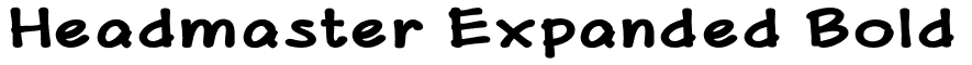 Headmaster Expanded Bold Font: Free Download | MaisFontes