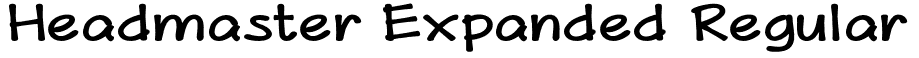 Headmaster Expanded Regular: Free Font Download | MaisFontes