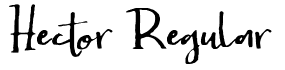 Hector Regular: Download Free Font | MaisFontes