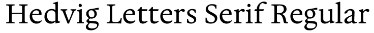 Hedvig Letters Serif Regular Font: Free Download | MaisFontes