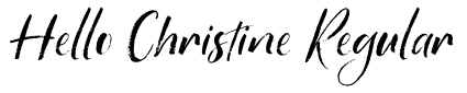 Hello Christine Regular: Free Font Download | MaisFontes