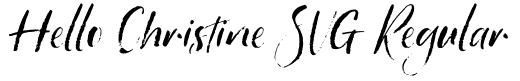 Hello Christine SVG Regular Font: Free Download | MaisFontes