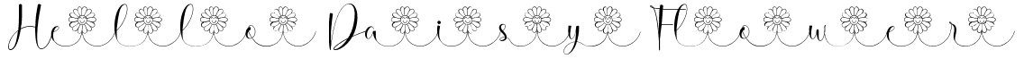 Hello Daisy Flower: Free Font Download | MaisFontes