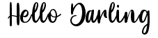 Hello Darling: Free Font Download | MaisFontes