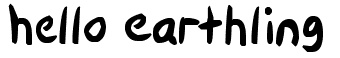 Hello Earthling: Baixar Fonte Grátis | MaisFontes