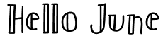 Hello June: Free Font Download | MaisFontes
