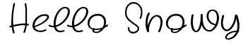 Hello Snowy: Free Font Download | MaisFontes