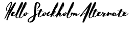 Hello Stockholm Alternate: Free Font Download | MaisFontes