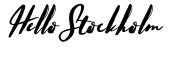 Hello Stockholm Font: Free Download | MaisFontes