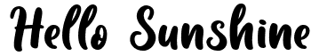 Hello Sunshine: Free Font Download | MaisFontes