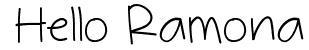 Hello Ramona: Free Font Download | MaisFontes