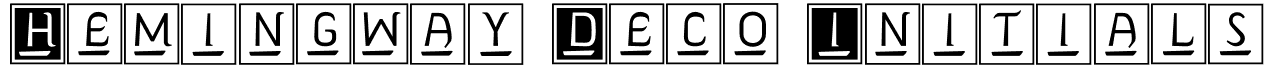 Hemingway Deco Initials: Free Font Download | MaisFontes