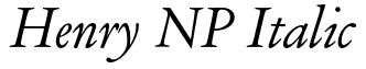 Henry NP Italic: Free Font Download | MaisFontes