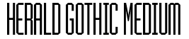 Herald Gothic Medium: Descargar Fuente Gratis | MaisFontes
