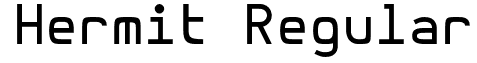 Hermit Regular: Free Font Download | MaisFontes